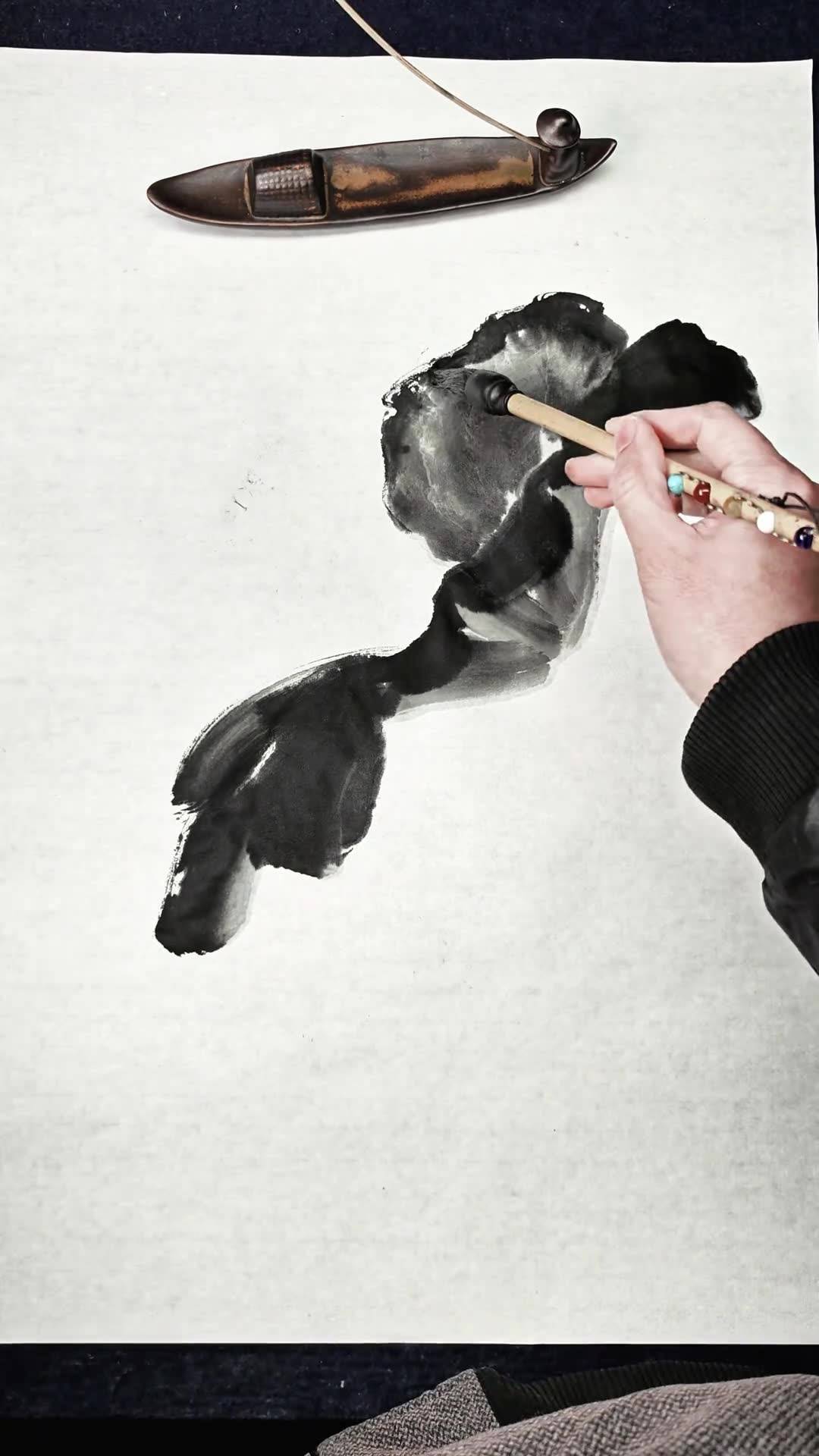 一见爱上传统文化 写意花鸟 水墨画 国画荷花