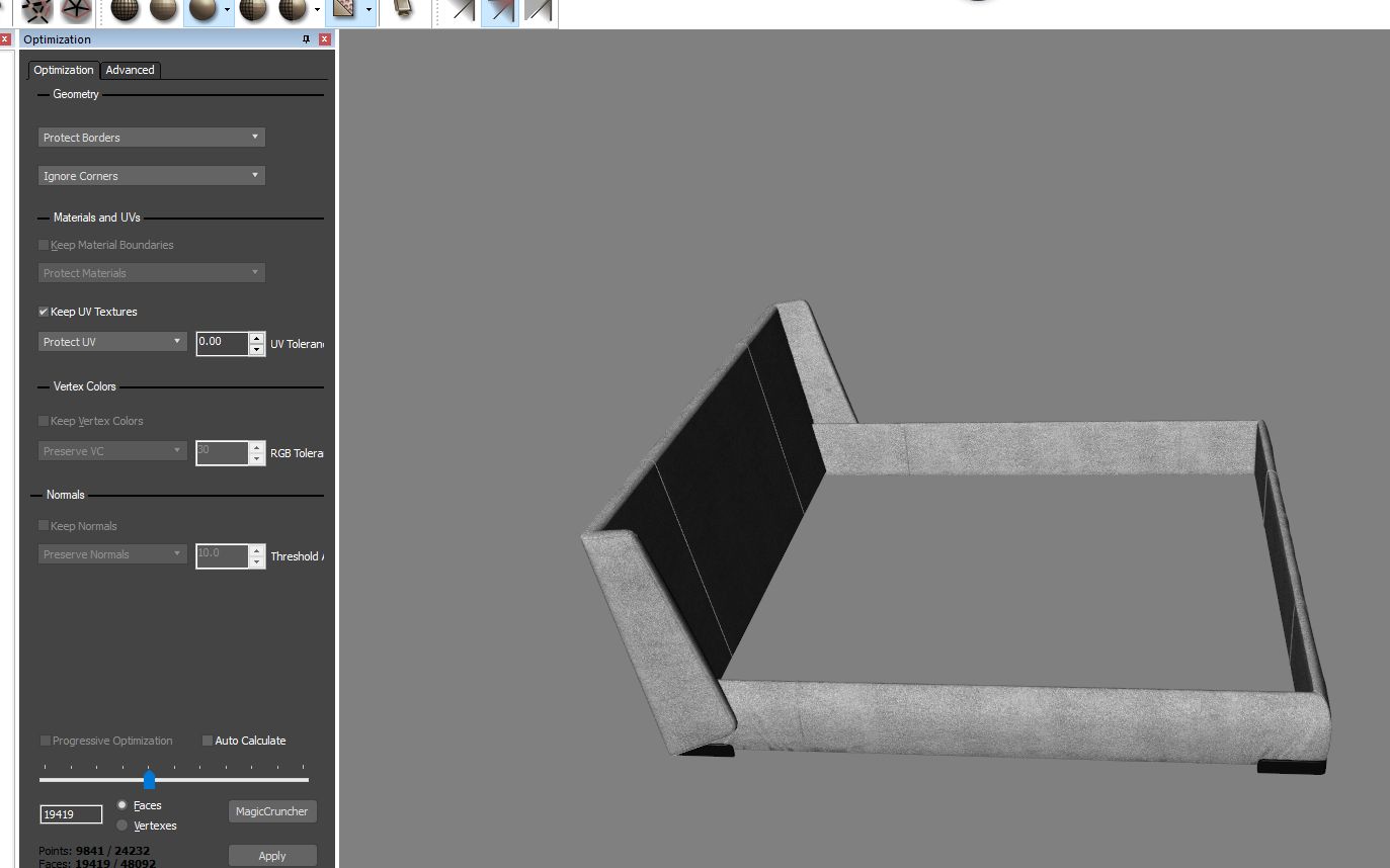 3Dsmax 模型面数优化小插件