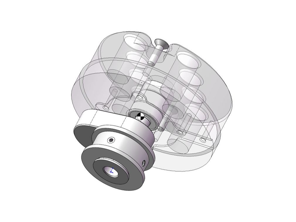 SolidWorks建模:振荡器中偏心轮与平衡块的设计(第9段,共10段)