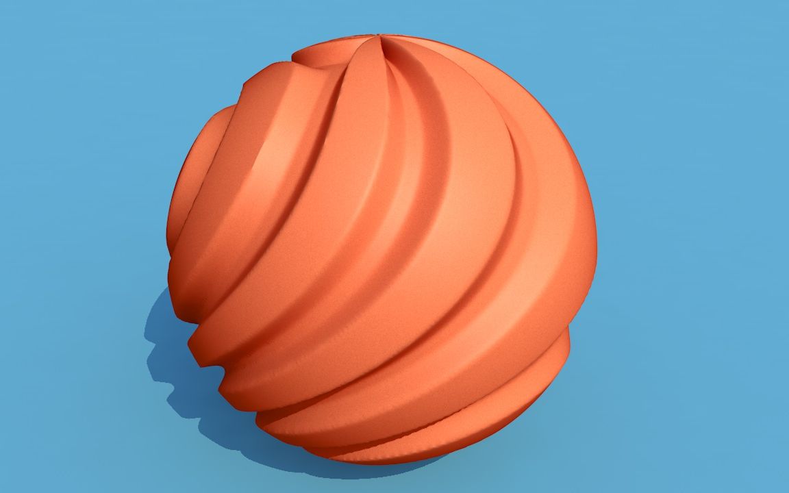 【C4D教程】球体表面凹凸旋转变形动画