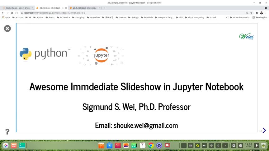 Jupyter notebook实用技巧英语课(20):转换notebook为及时幻灯片