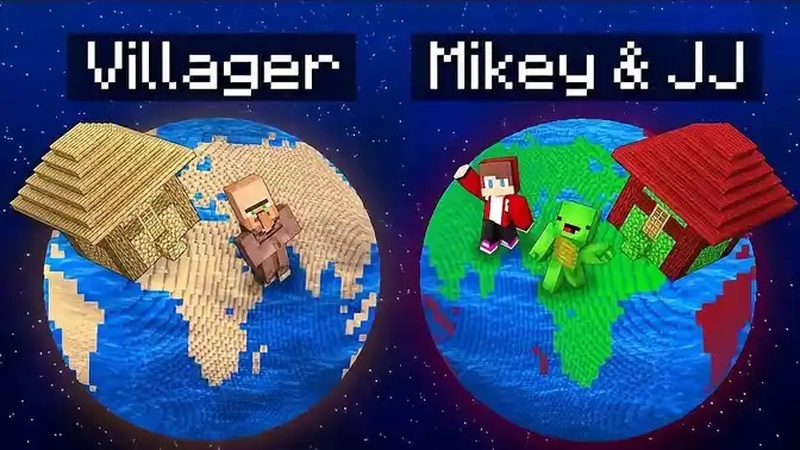 MC我的世界:发现新星球!里面隐藏什么物资