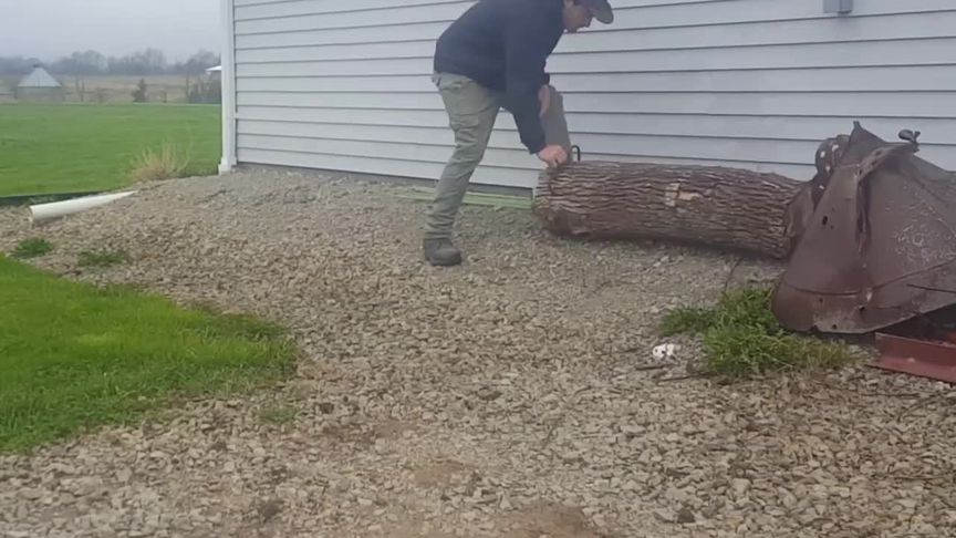 木工DIY,用原木制作木架