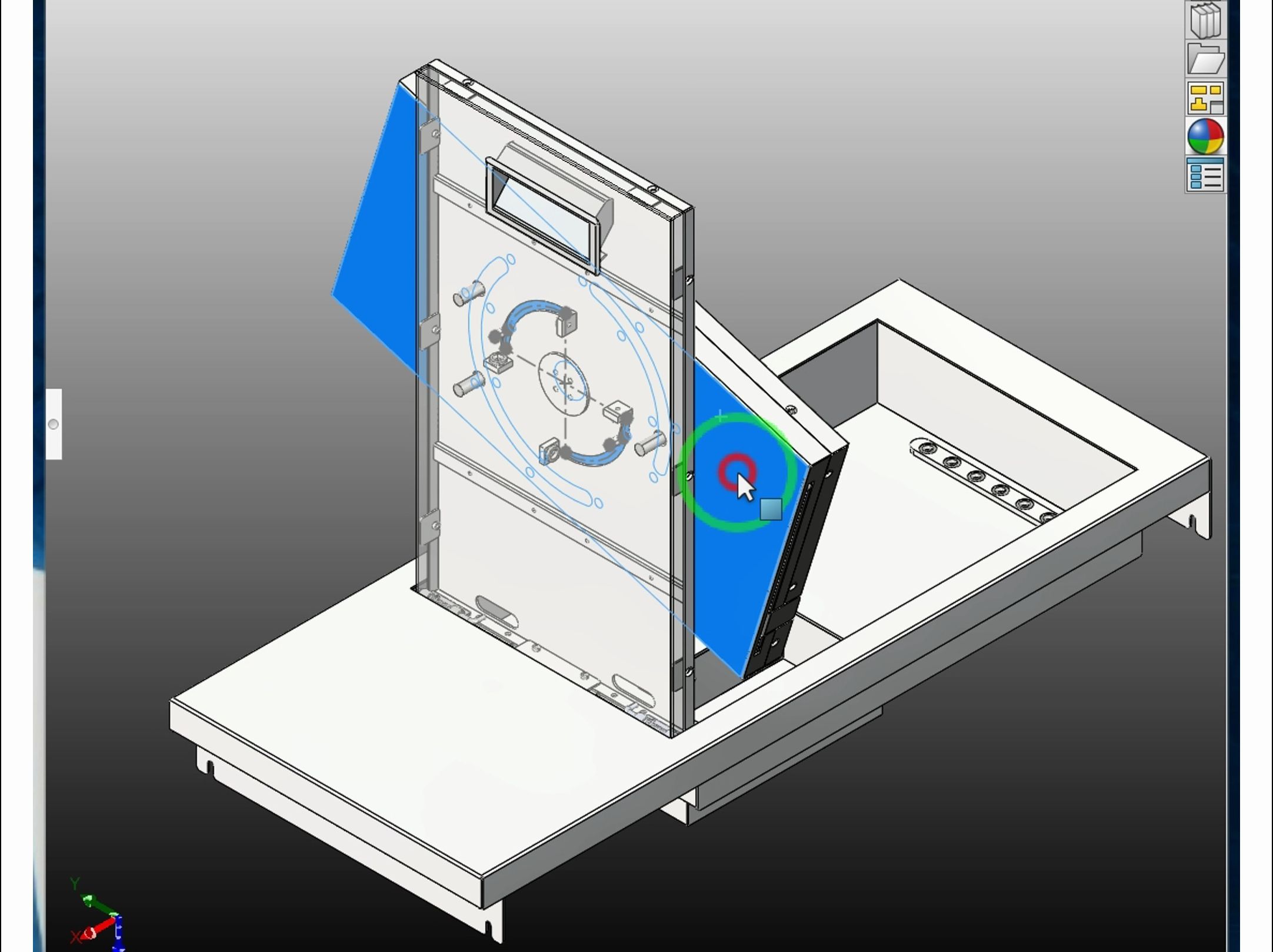 SolidWorks中带转动角度范围的装配体配合实例