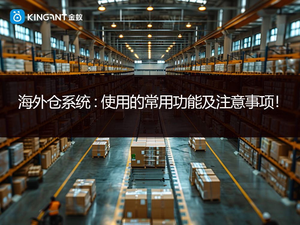 海外仓系统:使用的常用功能及注意事项!~金蚁介绍
