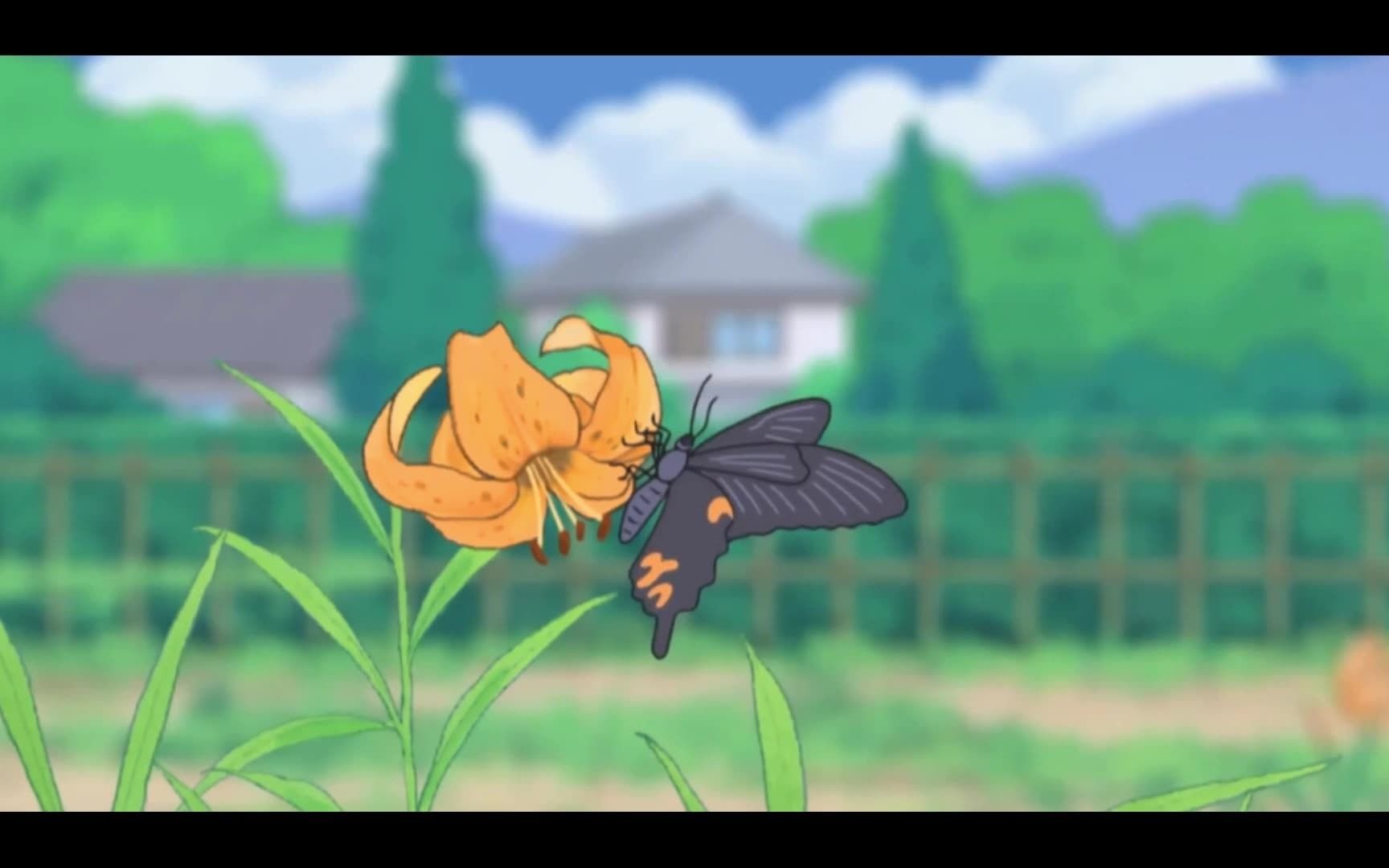 【蜡笔小新】蜡笔小新里的一些美丽风景~萤火虫、樱花、夏日哦