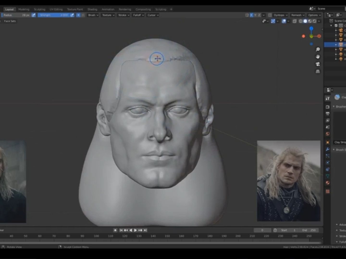 blender真实人物建模全中文讲解-007-头发基础造型