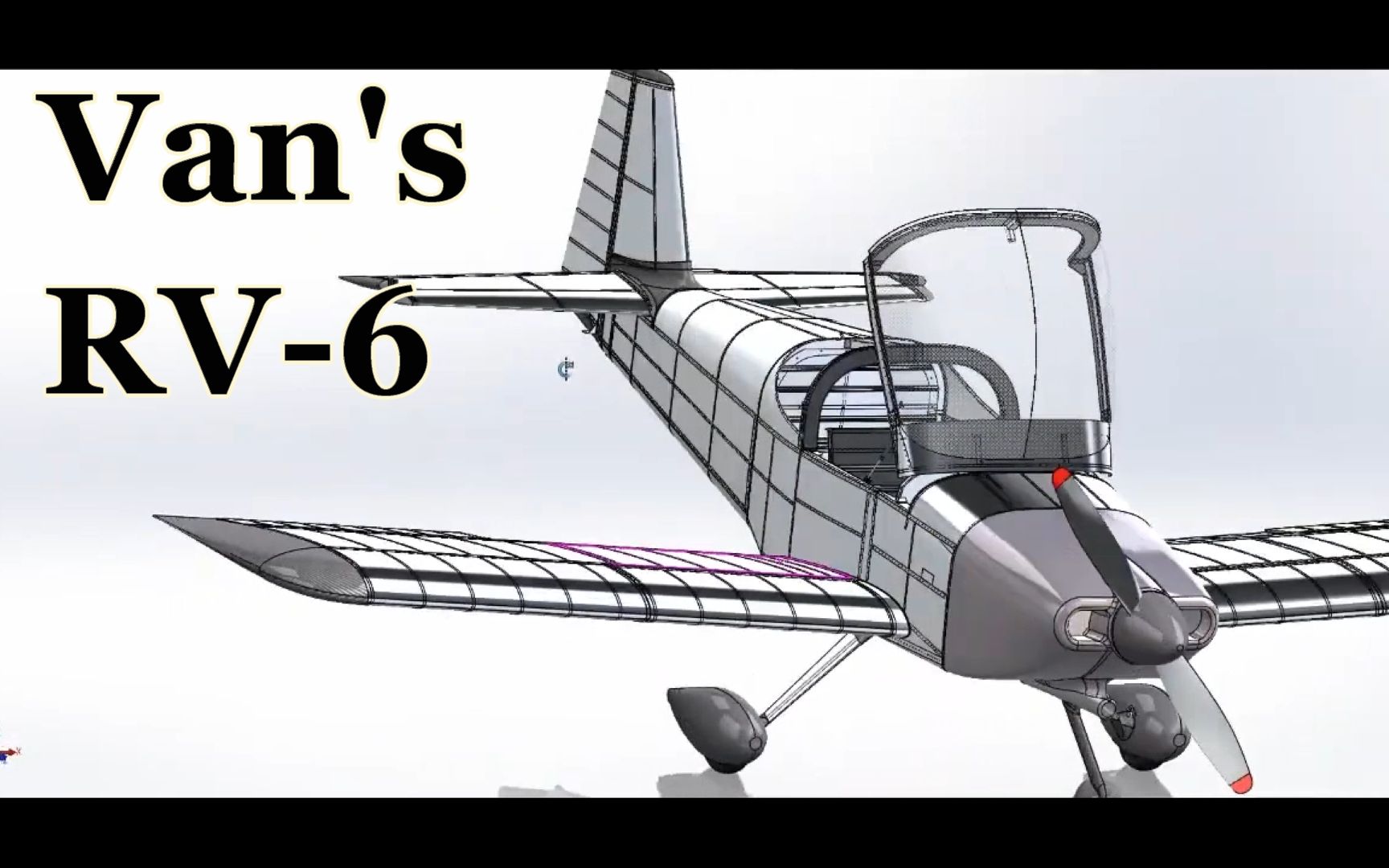 Van's RV-6 双座全金属飞机3D结构建模及操纵系统运动仿真——飞机...