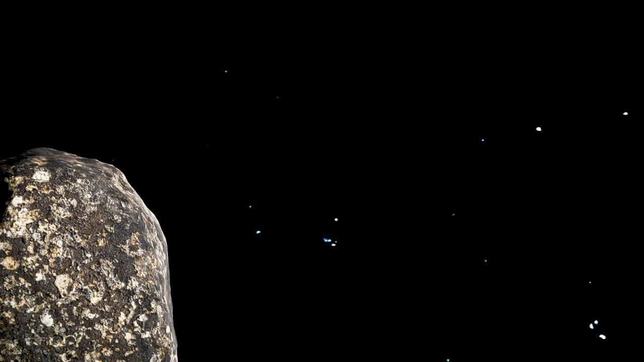 精彩模拟,一颗小行星撞击月球 【精彩模拟,一颗小行星撞击月球