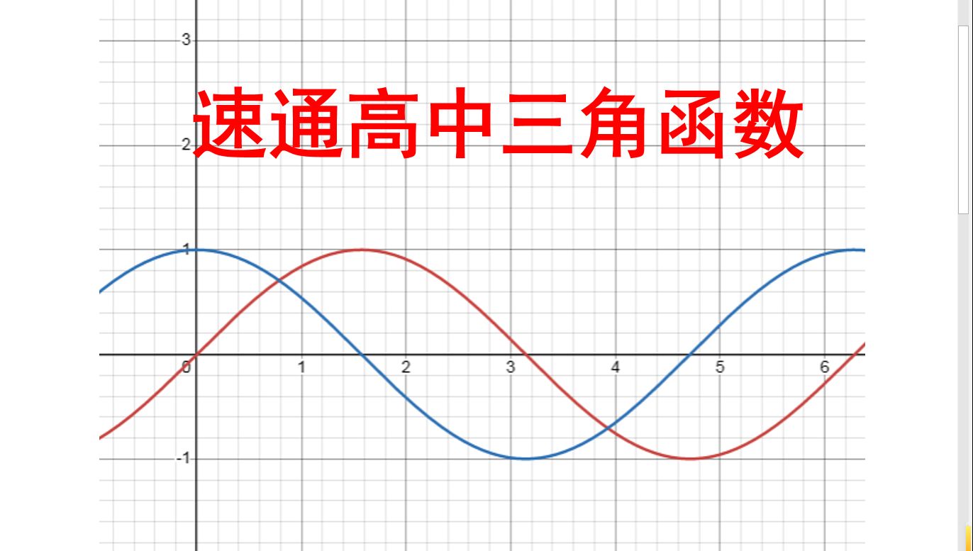 初中生也能速通的高中三角函数