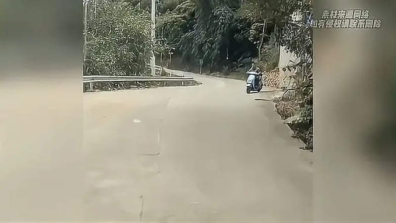 男子骑车逆行还竖中指结果很快悲剧了