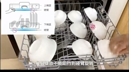 洗碗机基础使用方法之餐具摆放