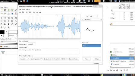 动画艺术家 Konstantin 的 Synfig 角色动画模版介绍:对嘴形