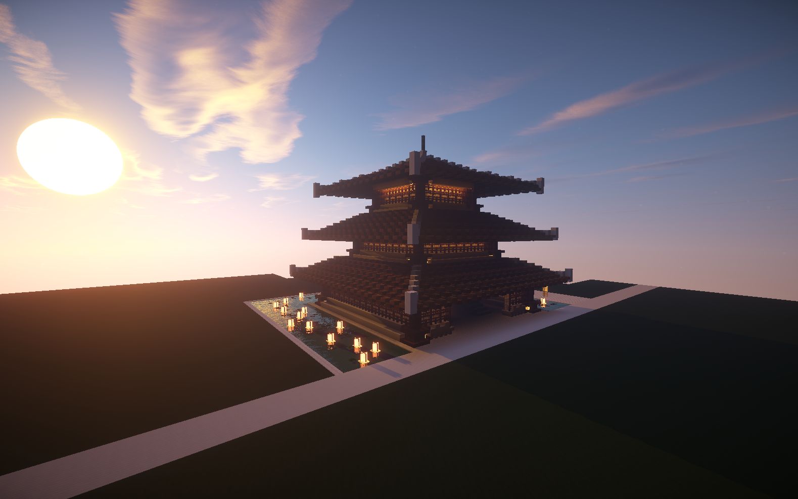 Minecraft我的世界 古建筑区1号建筑第二集 (这是一个大坑中的一个小坑)