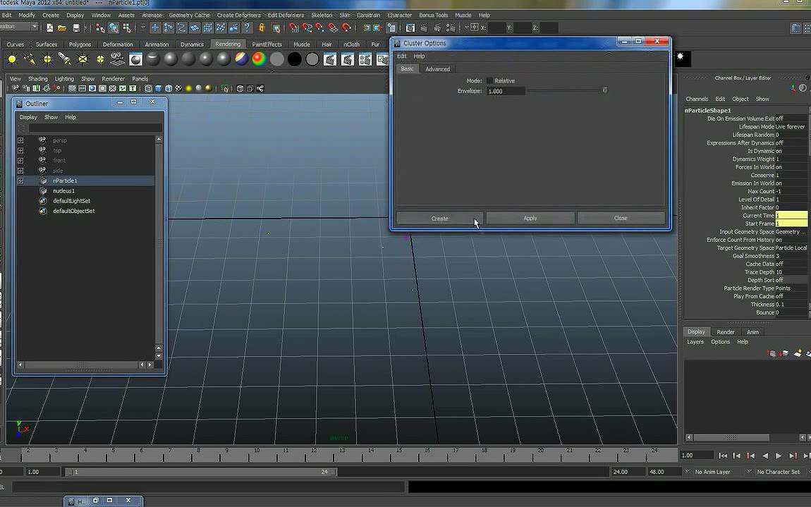 【Maya】水滴融合效果