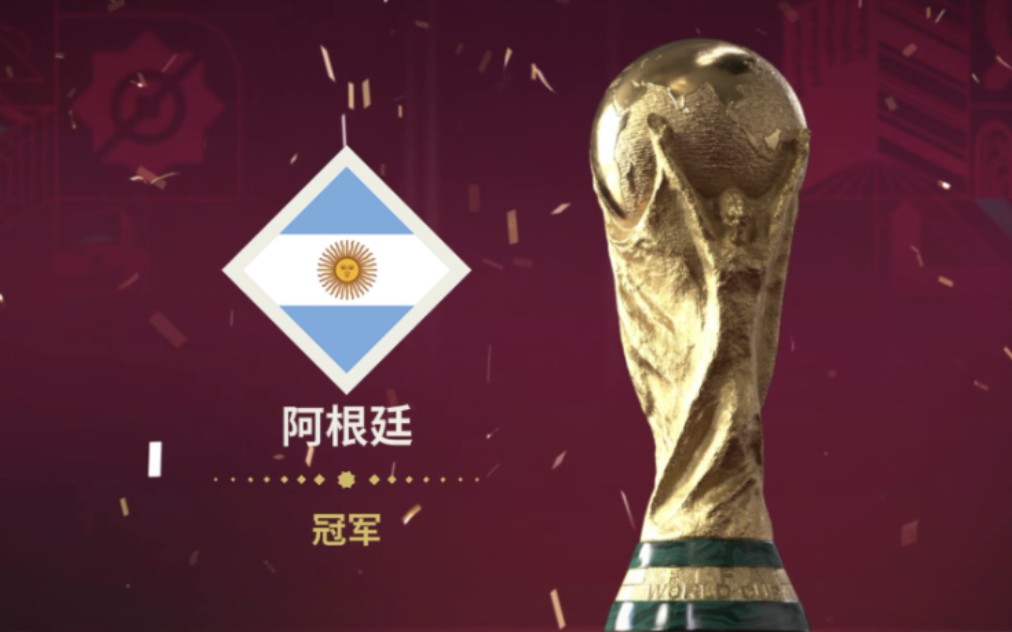 用FIFA足球世界完美复刻2022卡塔尔世界杯淘汰赛比分,重现阿根廷...