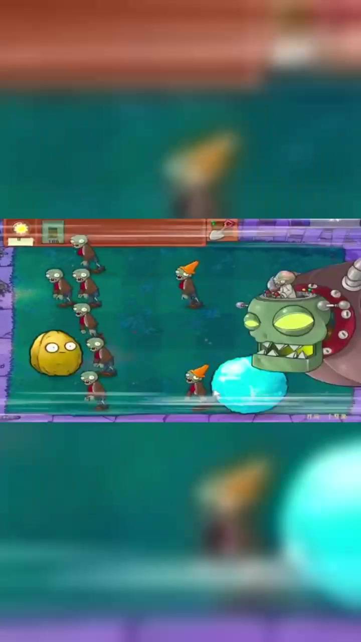 植物大战僵尸:大号的坚果打僵尸!