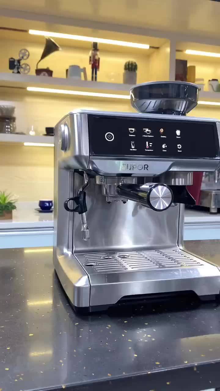 315. 使用苏泊尔半自动咖啡机制作第一杯咖啡#咖啡#咖啡机