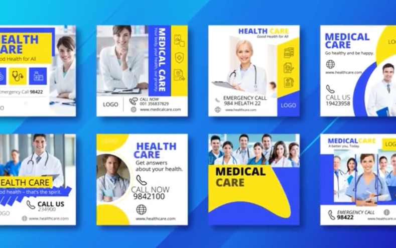 18119 医疗健康宣传AE模板