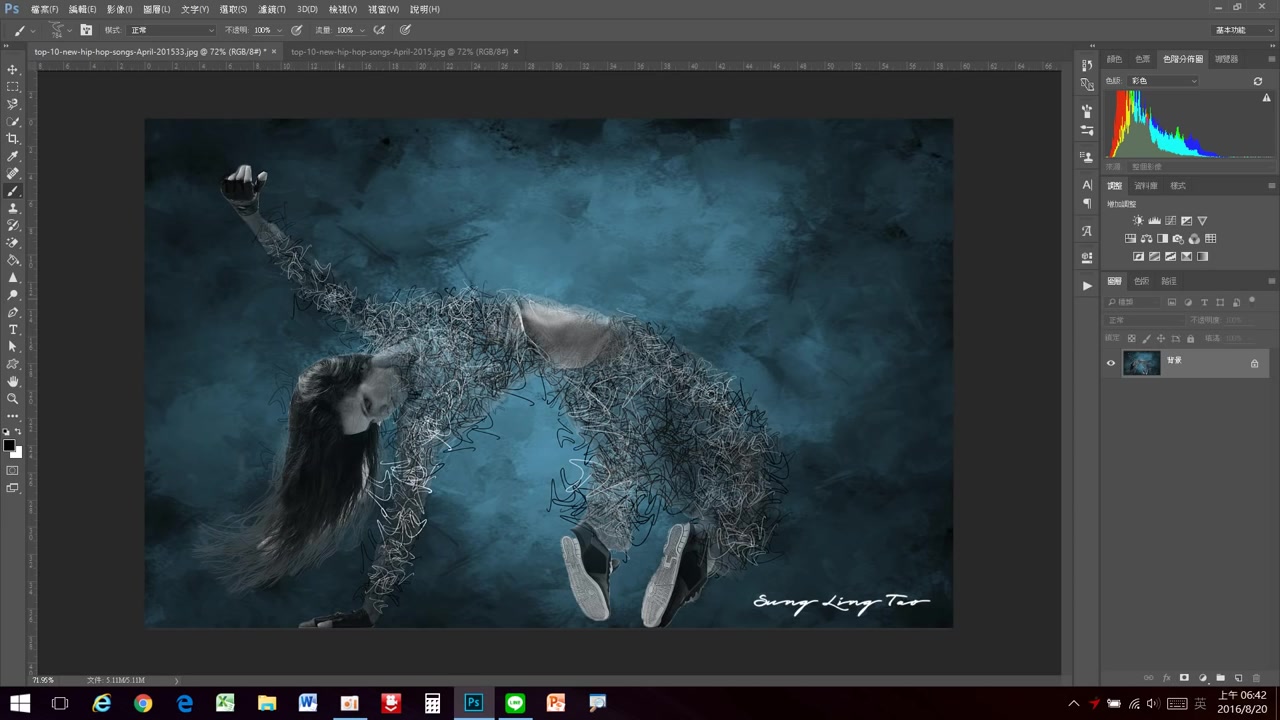 Photoshop教学--线条画创作
