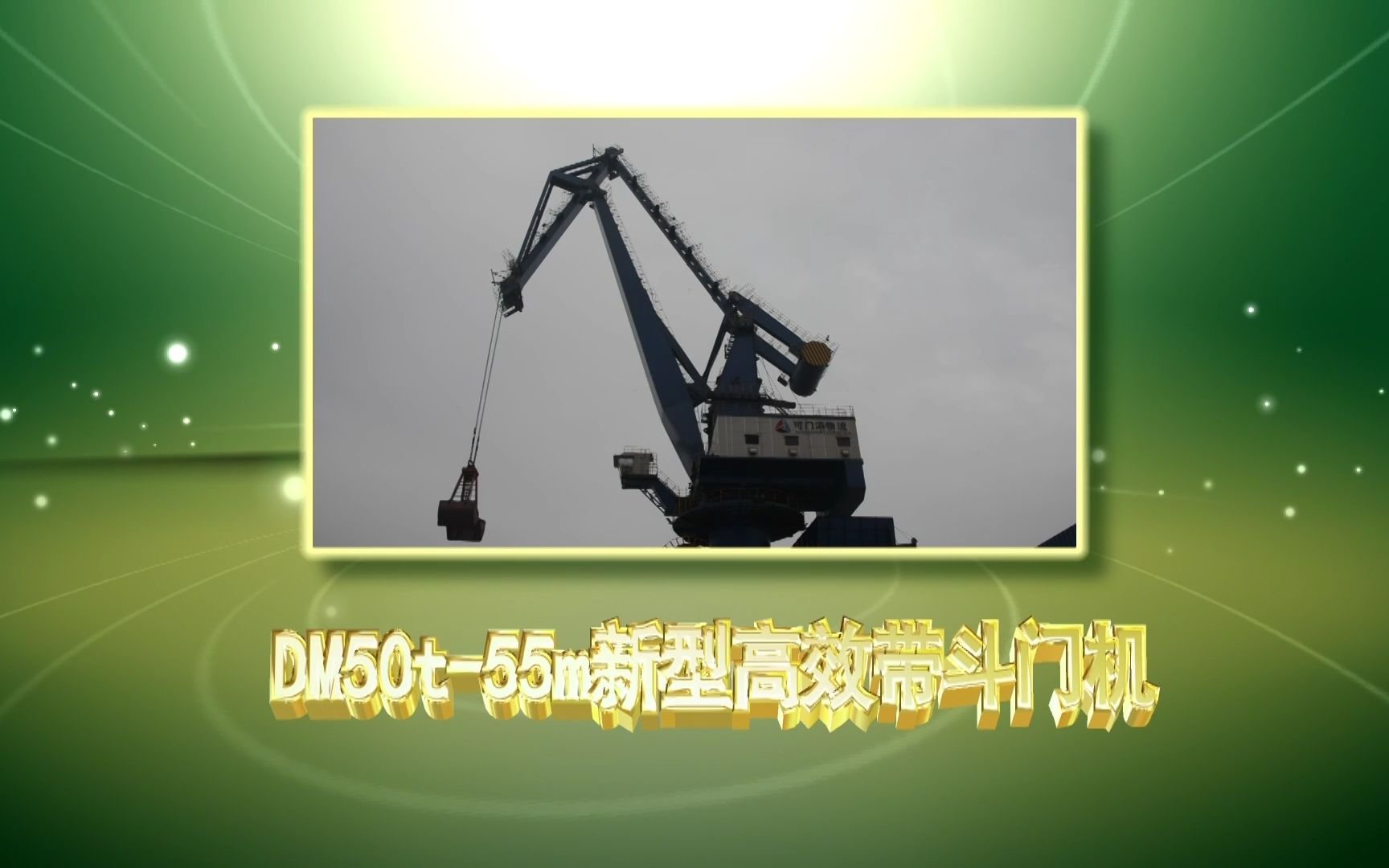 大型高效带斗门座式起重机设计开发与应用
