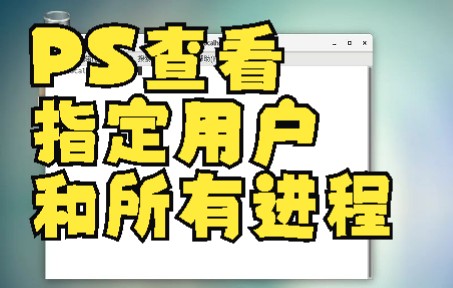 PS查看指定用户和所有进程