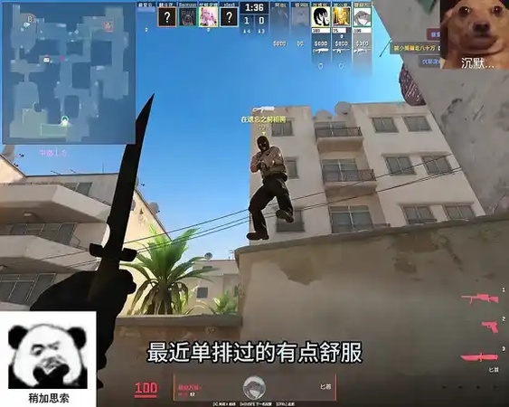 csgo:最近单排过的有点舒服……
