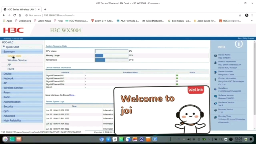 澳門公司用華三h3c無綫控制器及防火牆,AP展示,wlc, firewall