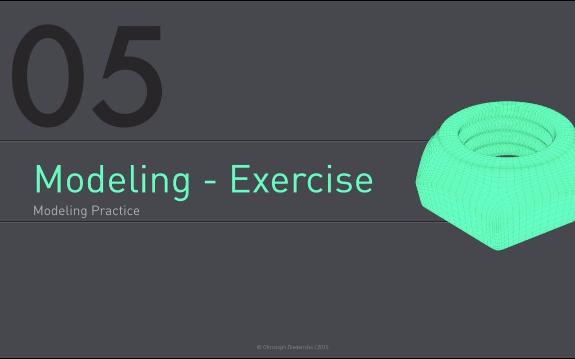 【C4D基础教程】05螺母建模练习