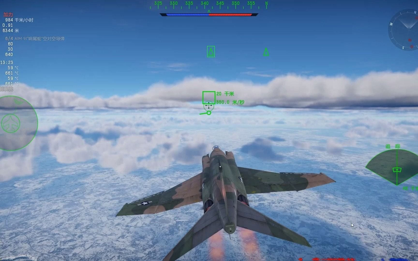 F4E 美国内战同型机BVR还是有点考技术_哔哩哔哩bilibili_战争雷霆