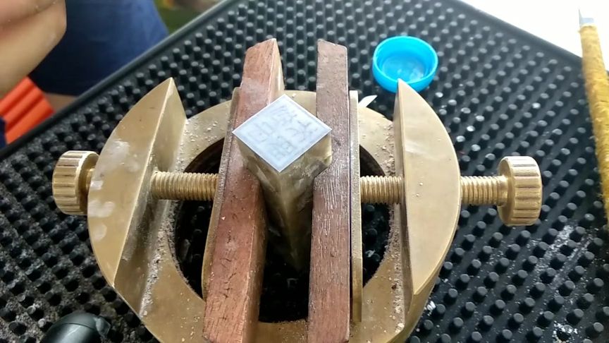 #篆刻印稿上石 有些太低端的方法不用不代表不会,比如这种!