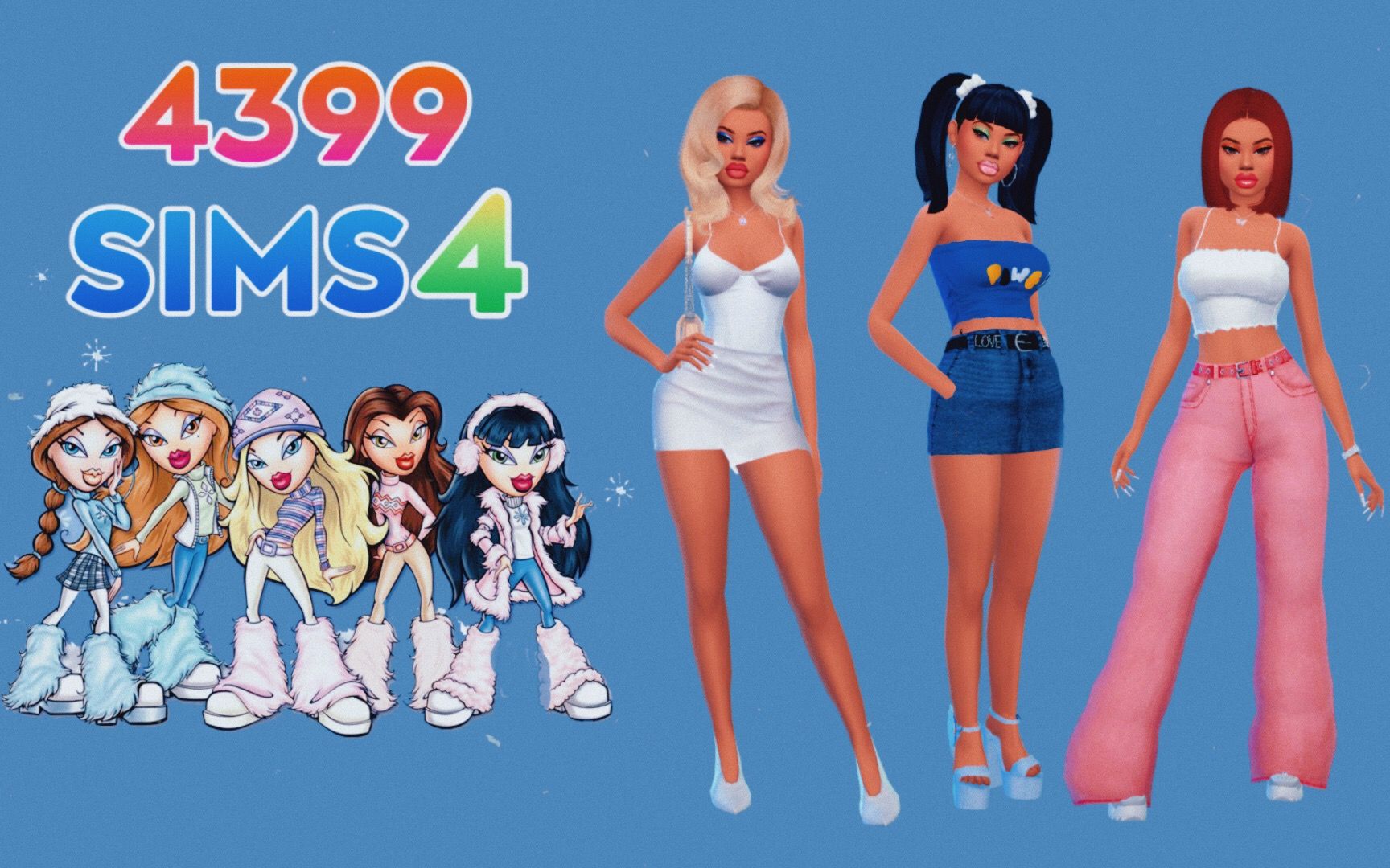 【模拟人生4】4399换装游戏 VS 模拟人生穿搭|LOOKBOOK|千禧年...