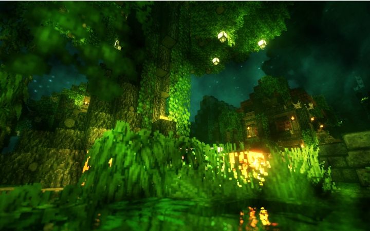 【Minecraft】ICT革新工艺建筑小组一期作品展示