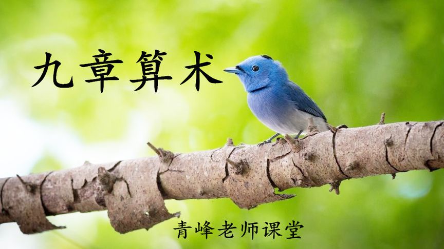 经典数学 九章算术之经分术 古时候的人们如何做分数的除法1.8