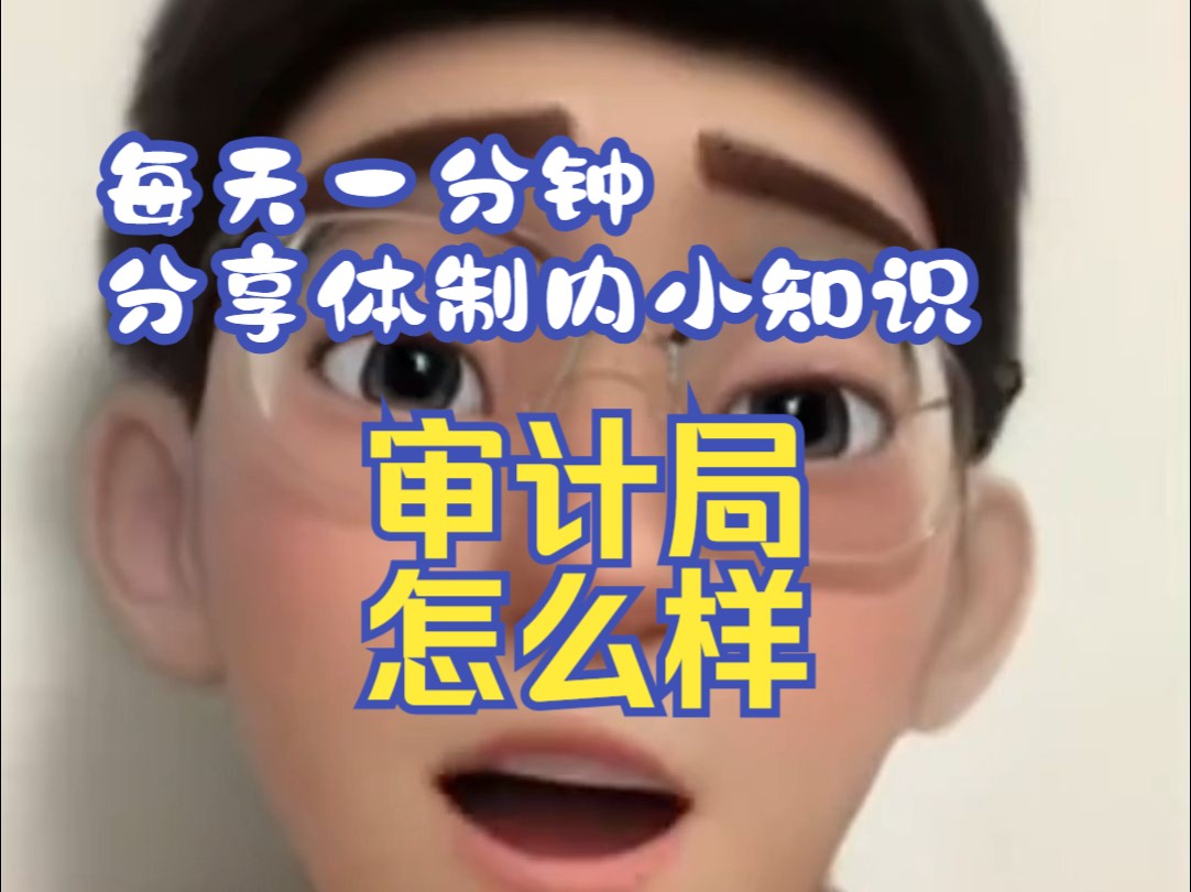 【审计局怎么样】每天一分钟,分享体制内小知识~