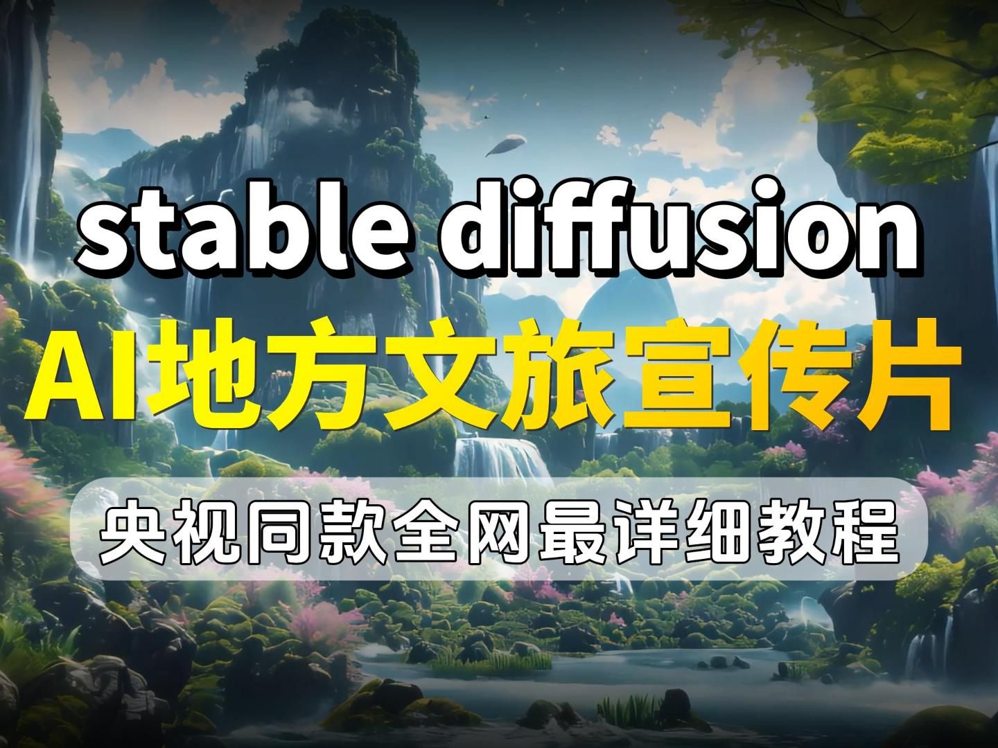 【文旅AI视频宣传片教程】央妈同款AI地方宣传片视频制作教程 Stable ...