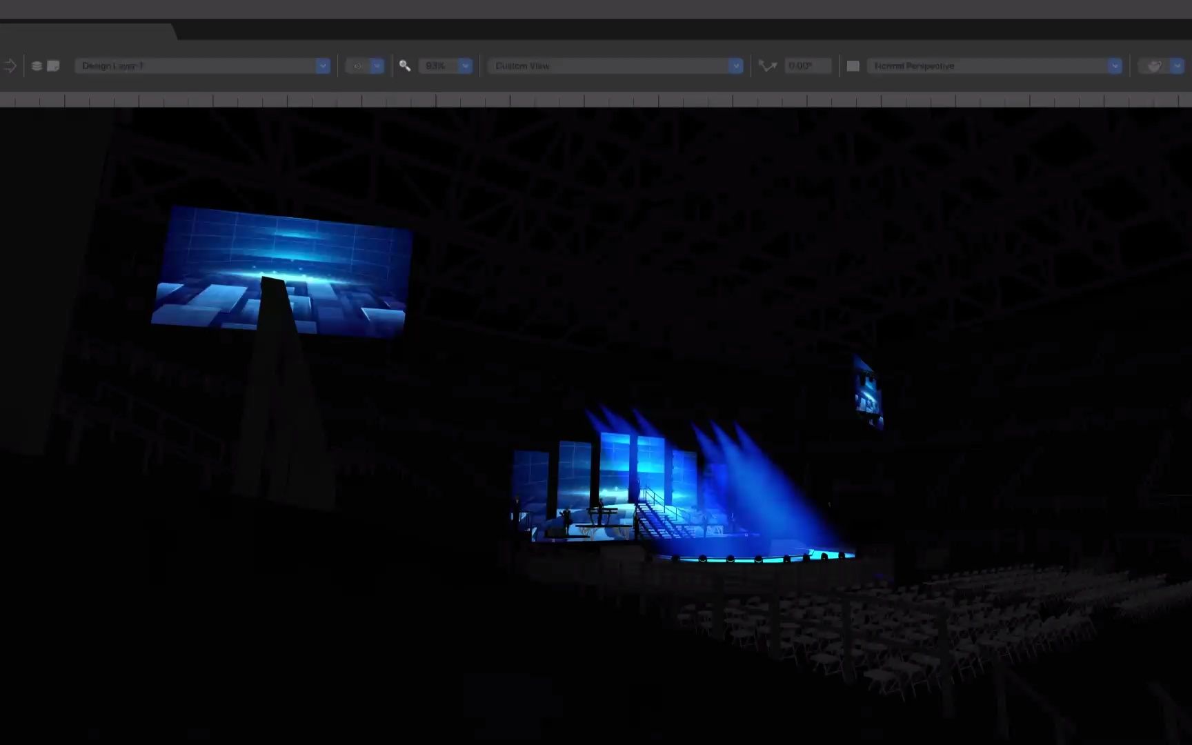 Vectorworks 2023舞台灯光即时渲染模式