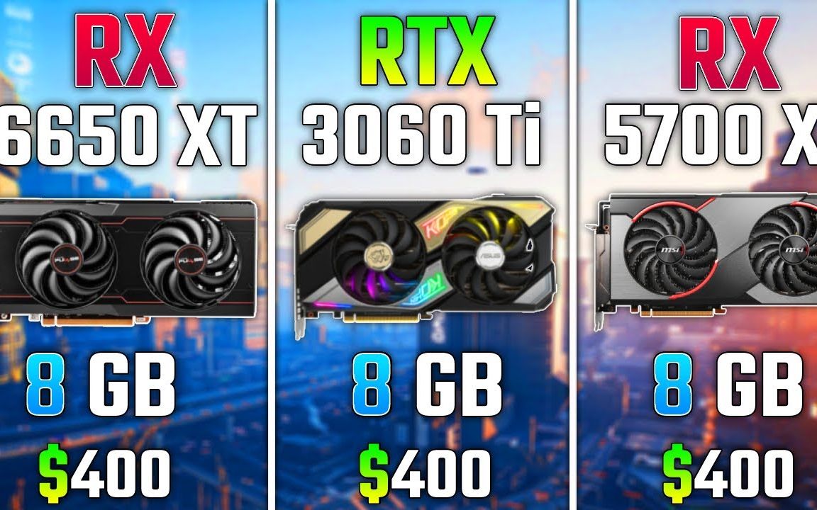 RX 6650 XT vs RTX 3060 Ti vs RX 5700 XT_杂谈