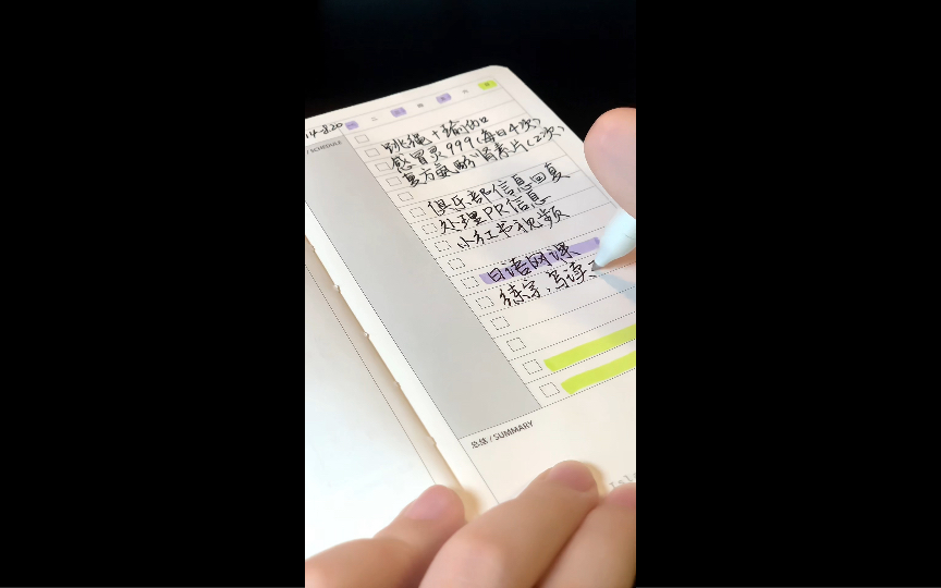 日计划本如何做周总结|沉浸式手帐手写