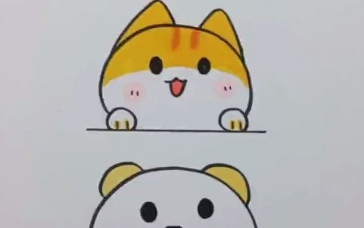 【简笔画】小动物这样画,这也太可爱了吧