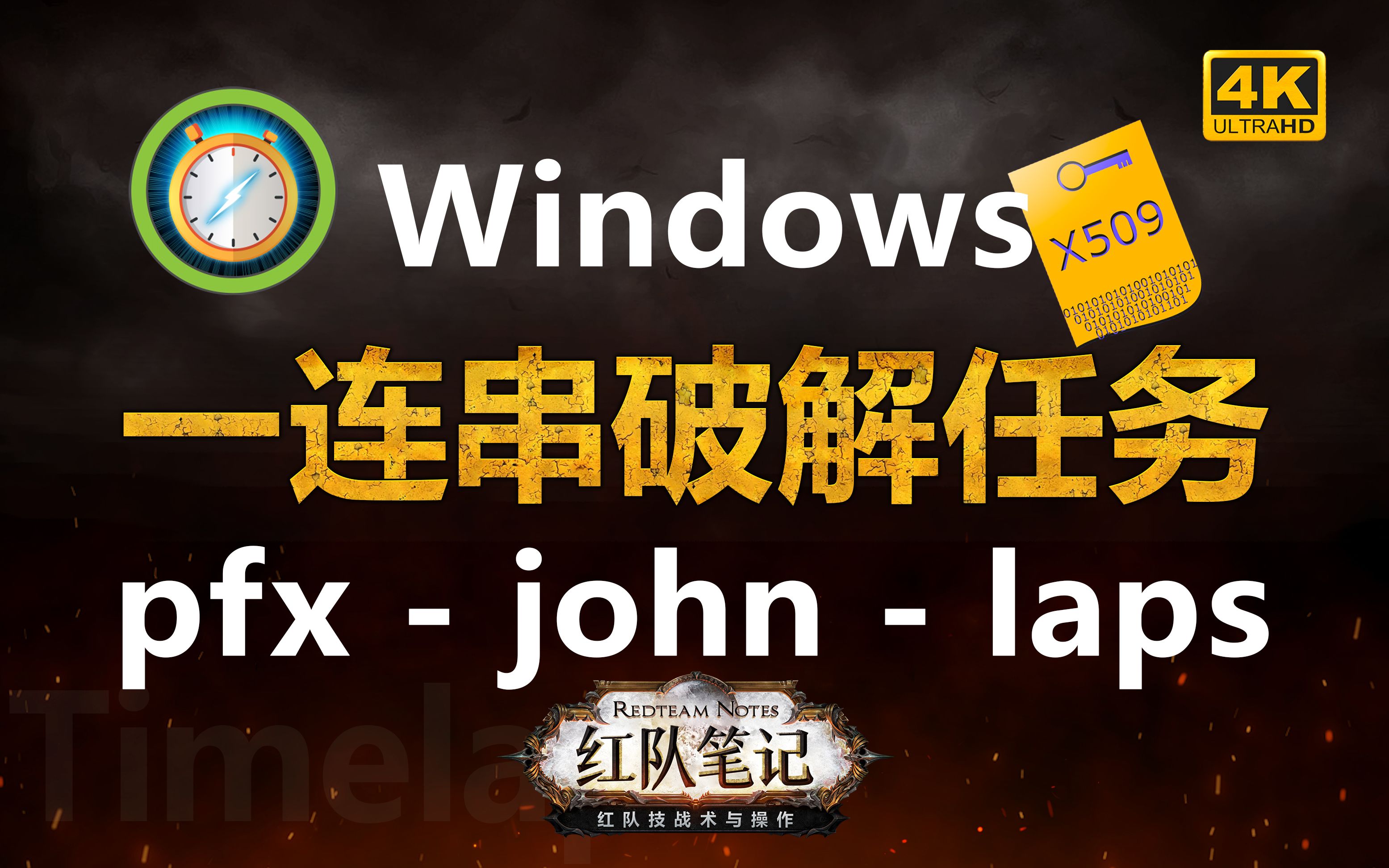 ...Windows渗透测试基本功,一连串破解任务,挑战你的操作和搜索能力。