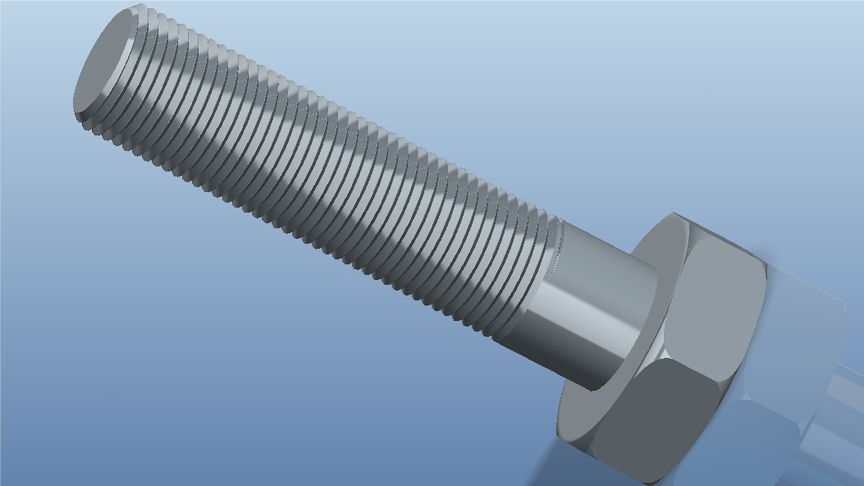 PORE Creo使用螺旋扫描命令创建螺丝