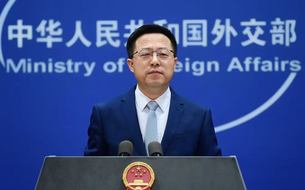 赵立坚说中国军队有关行动是对美国国会议员窜访台湾的反制