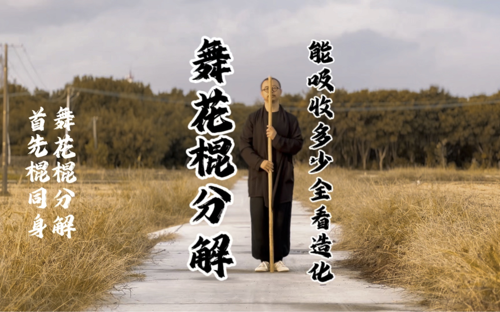 五花棍分解,老夫就做一遍,能吸收多少全看造化了 #武术健身 #棍法 #舞...