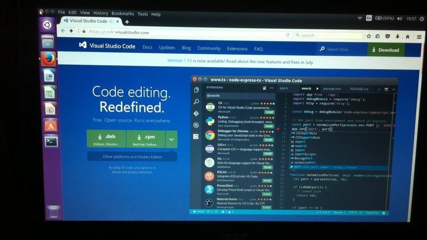 ubuntu中安装神器vscode
