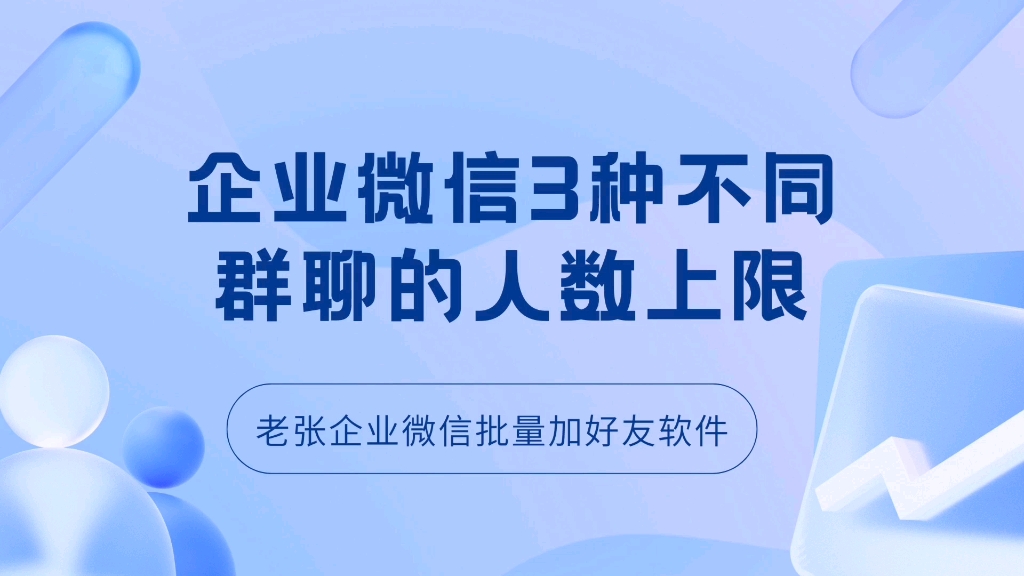 企业微信3种不同群聊的人数上限