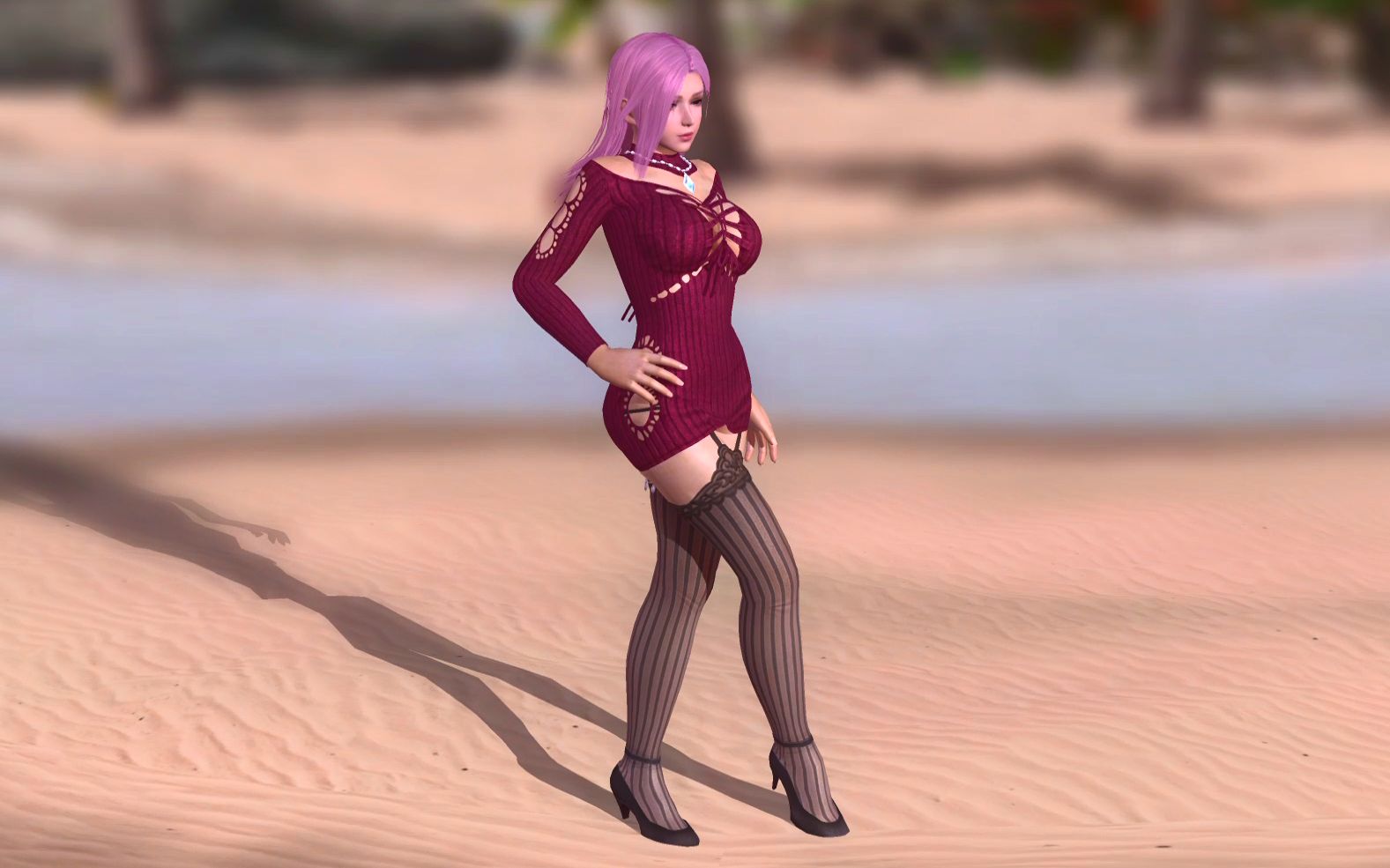 死或生5 MOD 沙滩排球DLC服装移植 AYANE VS PAI