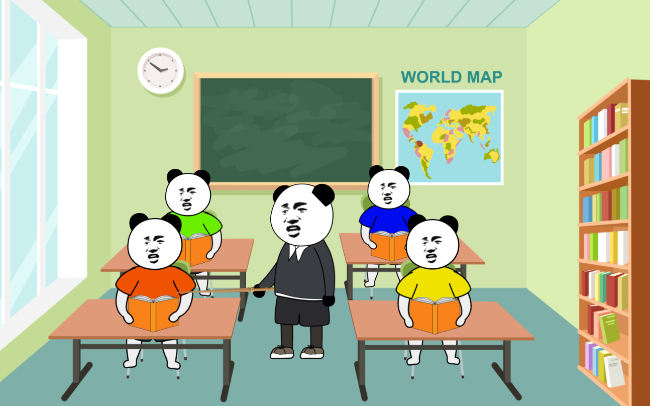 CTA沙雕动画教程 如何用CTA构建沙雕角色在教室上课的场景