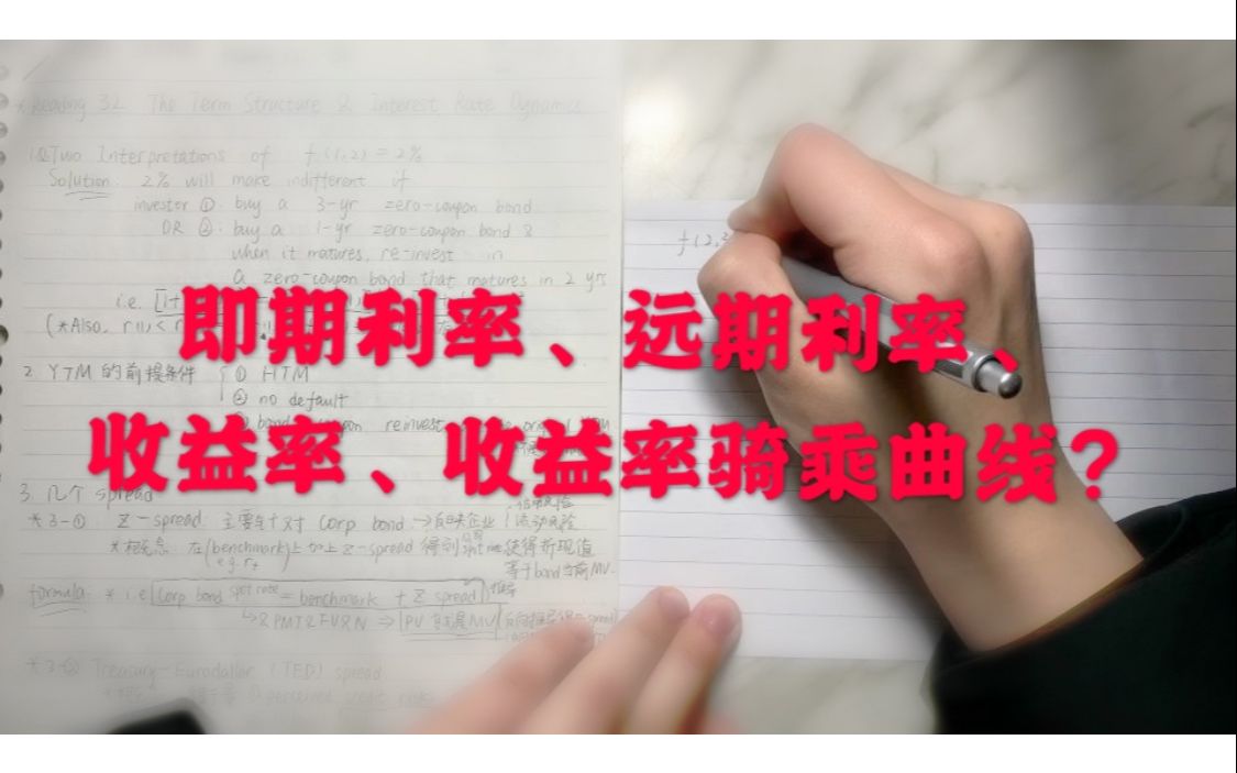 【4K】2021 CFA二级 固定收益证券 Reading 32 The Term Structure ...