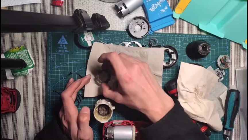 维修 更换SKIL3020锂电冲击钻 电机组装视频#照亮我的美